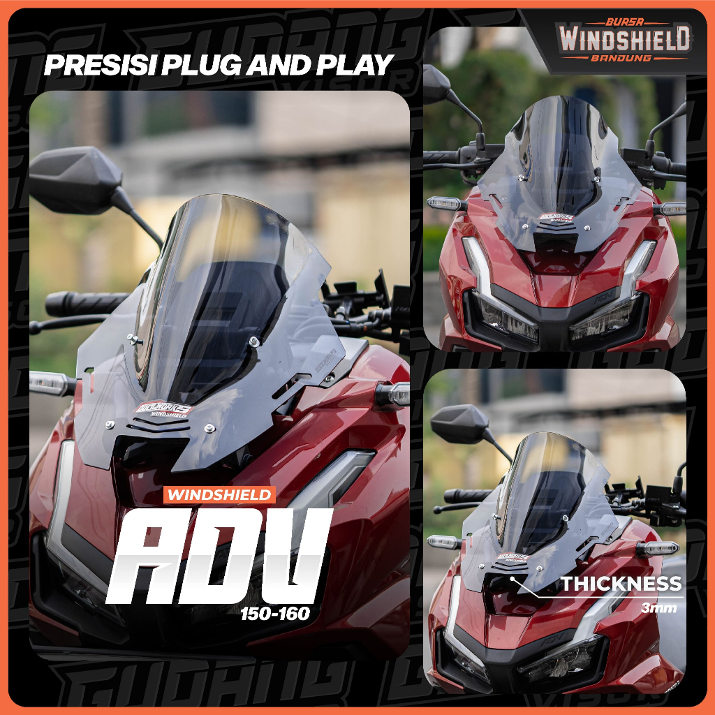 Jual Visor Windshield V6 ADV 150 dan ADV 160 | Shopee Indonesia