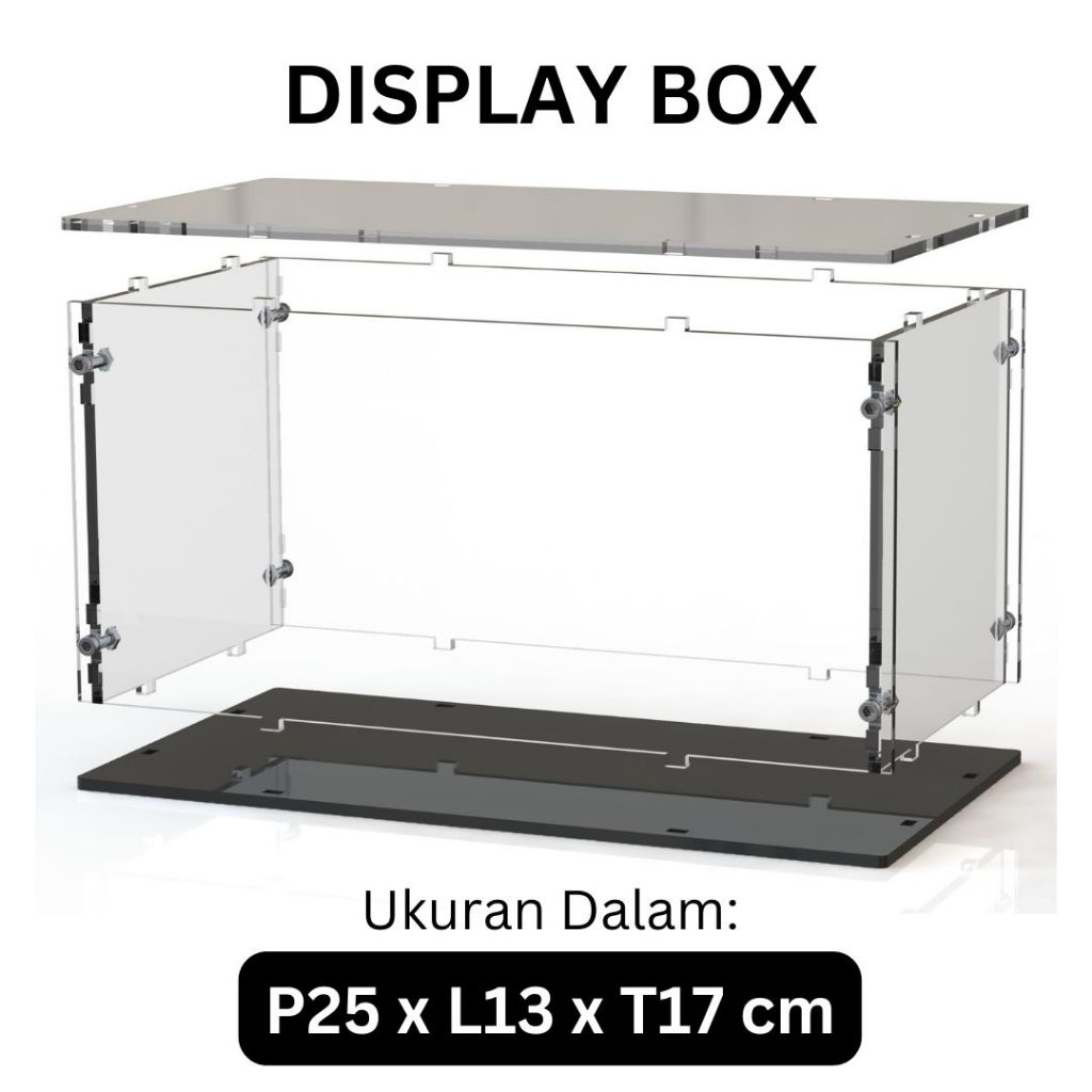 Jual Box Akrilik Display Custom Ukuran Dalam P25xL13xT17 | Shopee Indonesia