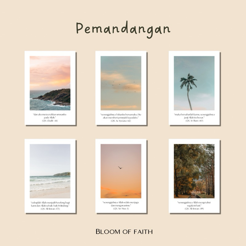 Jual Pemandangan Series | Wall Decor Islami | Poster Dinding Islami ...