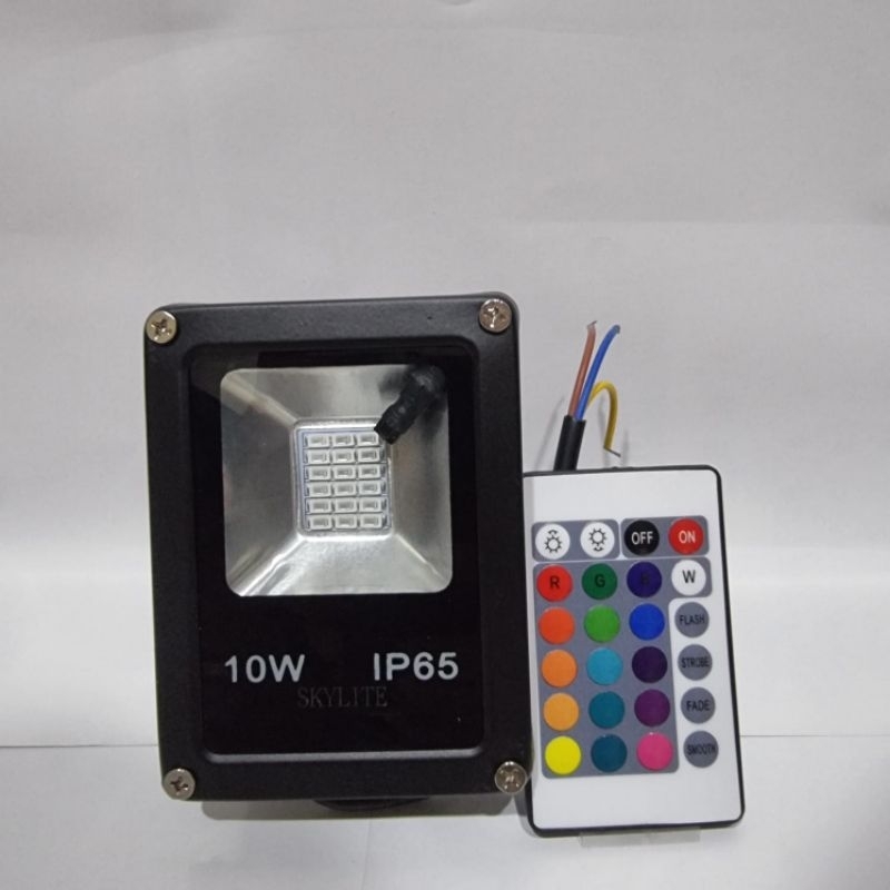 Jual lampu sorot RGB 10w/lampu led RGB/lampu taman RGB/kap sorot RGb/lampu led outdoor/ | Shopee ...