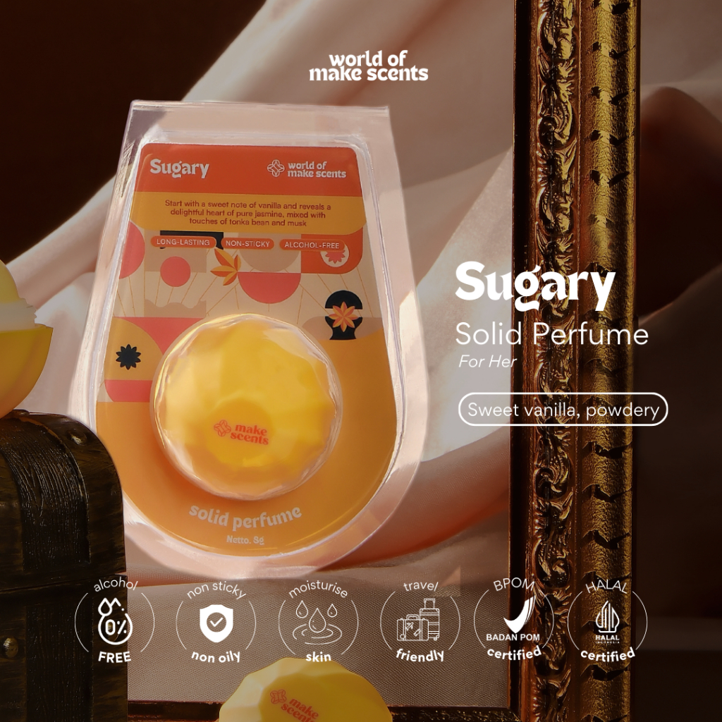 Jual [SUGARY] Make Scents Solid Perfume / Parfum Solid Perempuan (BPOM ...