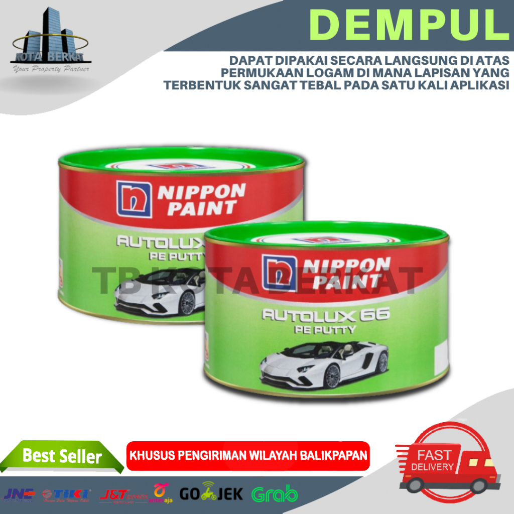 Jual DEMPUL NIPPON PAINT / DEMPUL AUTOLUX 66 PE PUTTY 3 KG | Shopee ...