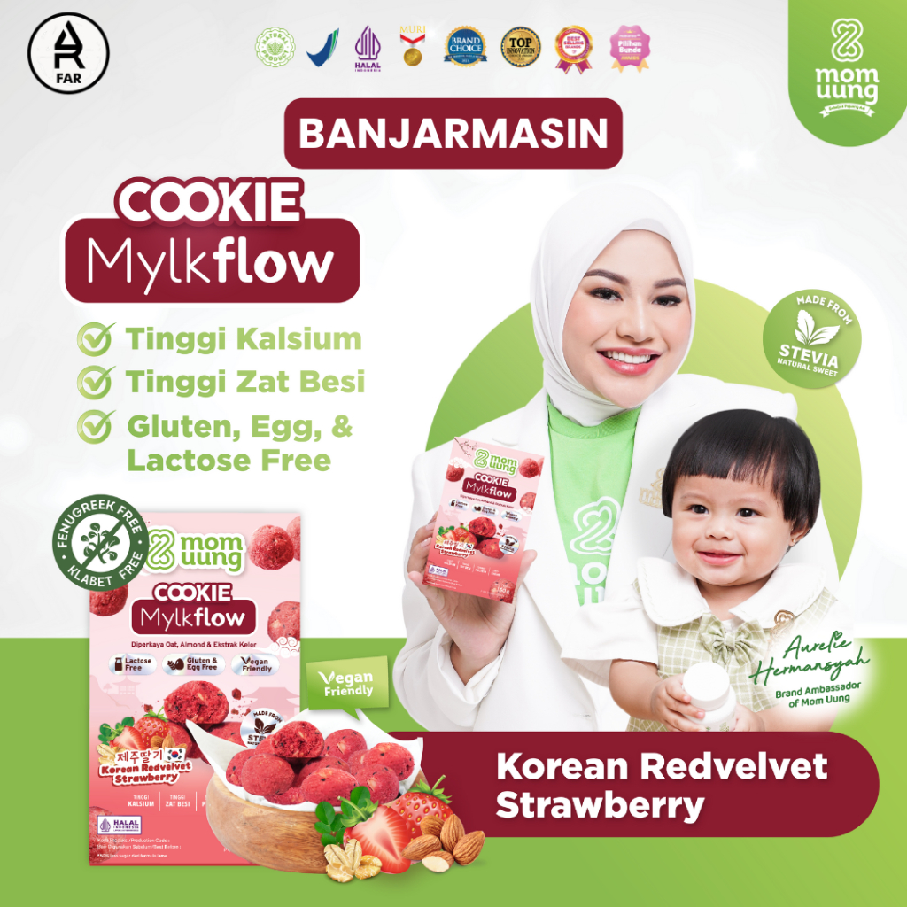 Jual Mom Uung Cookie Mylkflow 150g / Cookie Sehat / Vegan Friendly ...