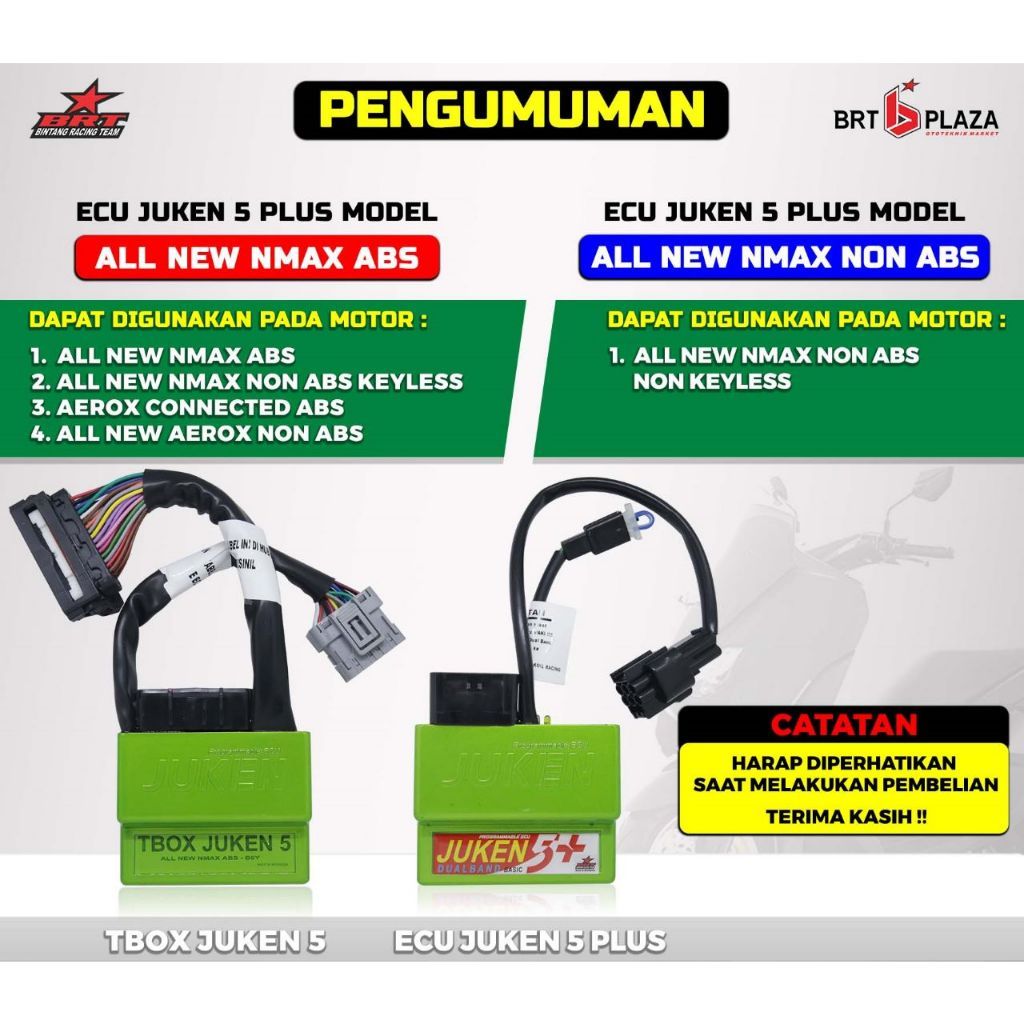 Jual ECU Juken 5 Plus BRT & T-Box All New Nmax & All New Aerox 155 ...