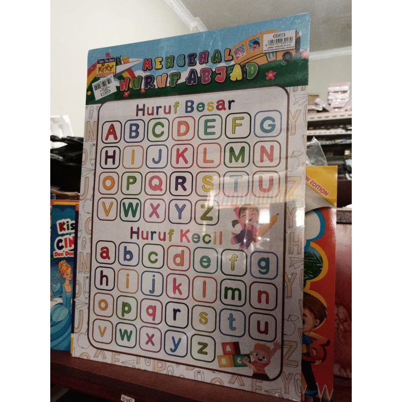 Jual Poster Anak Ekslusif Mengenal Huruf Abjad Besar & Kecil | Shopee ...