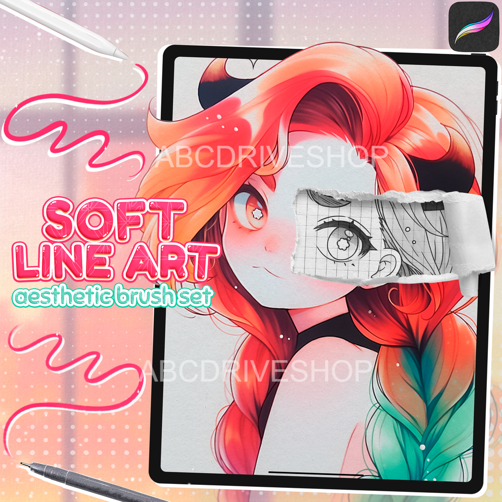 Jual Procreate Brush - Soft Lineart Brushes | Shopee Indonesia