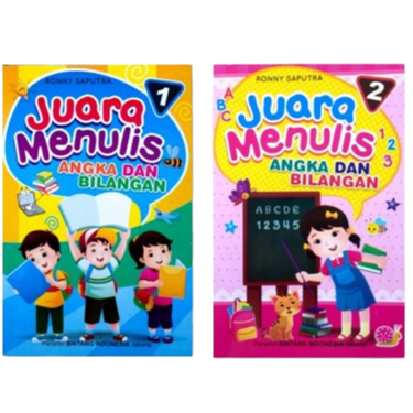 Jual Buku Juara Menulis Angka dan Bilangan Jilid 1 Dan Jilid 2/ Buku ...