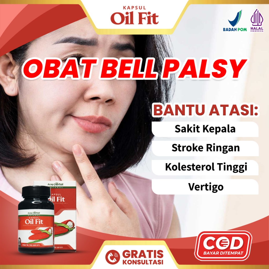 Jual Oil Fit Suplemen Herbal 100% Asli BPOM Halal MUI - Obat Bell Palsy ...