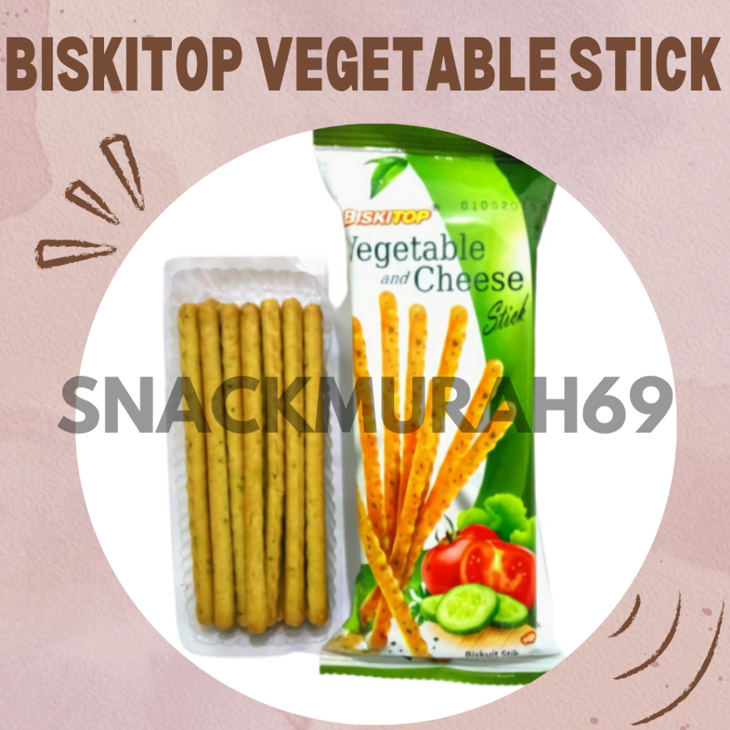 Jual Biskitop Biskuit Stik Vegetable and Chesee 50 gram | Biskuit Stik ...