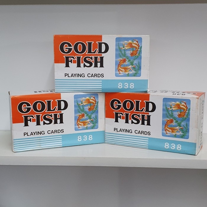 Jual Kartu Remi Gold Fish / Playing Card Gold Fish (1 Box 12 Set ...