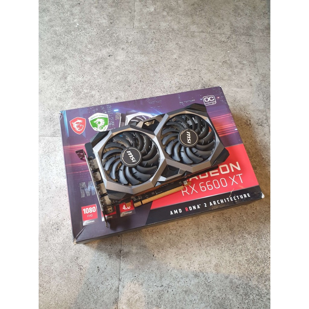 Jual MSI RADEON RX 6600 XT MECH 2X OC 8GB GDDR6 GPU / 6600XT | Shopee ...
