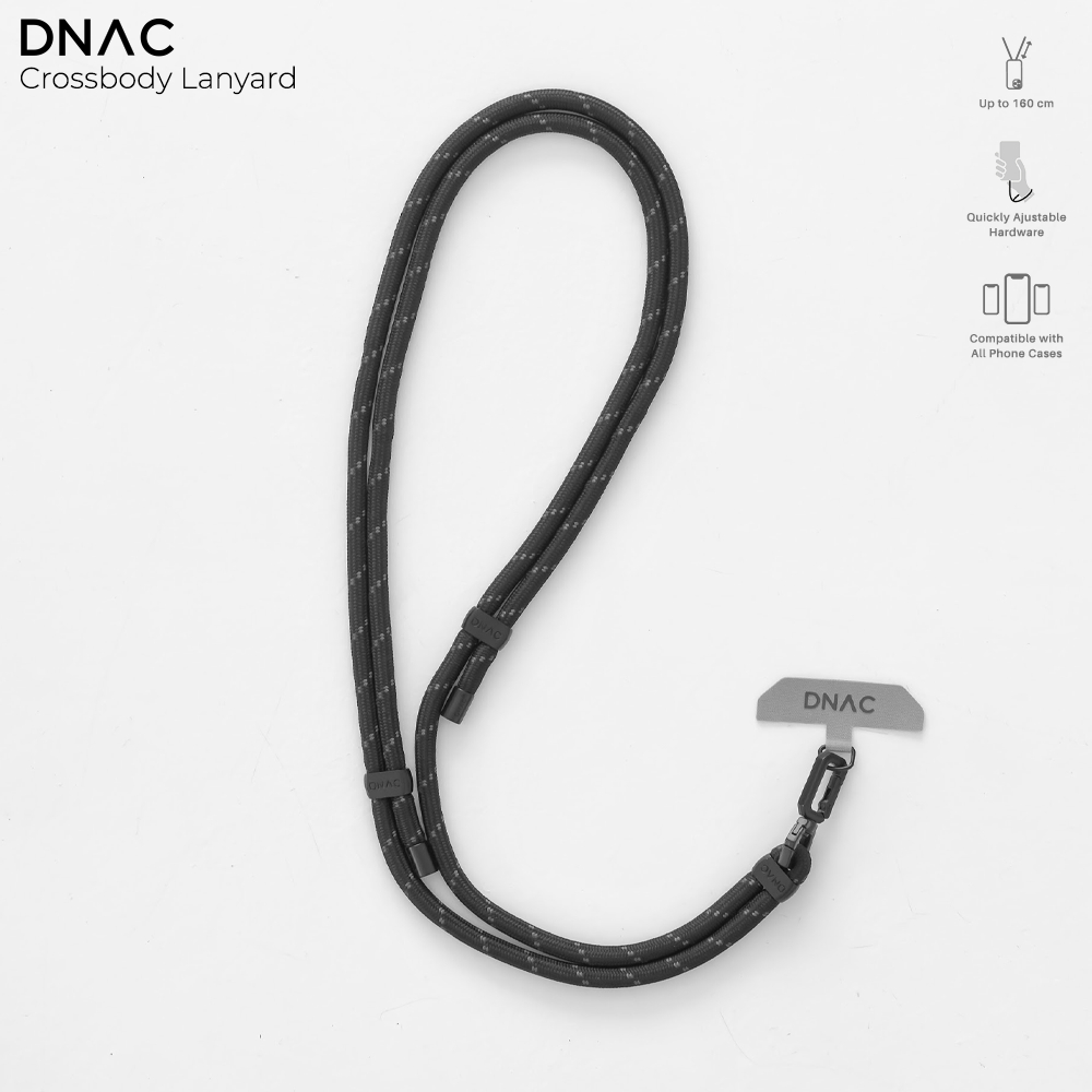 Jual DNAC Crossbody Lanyard - BLACK | Shopee Indonesia