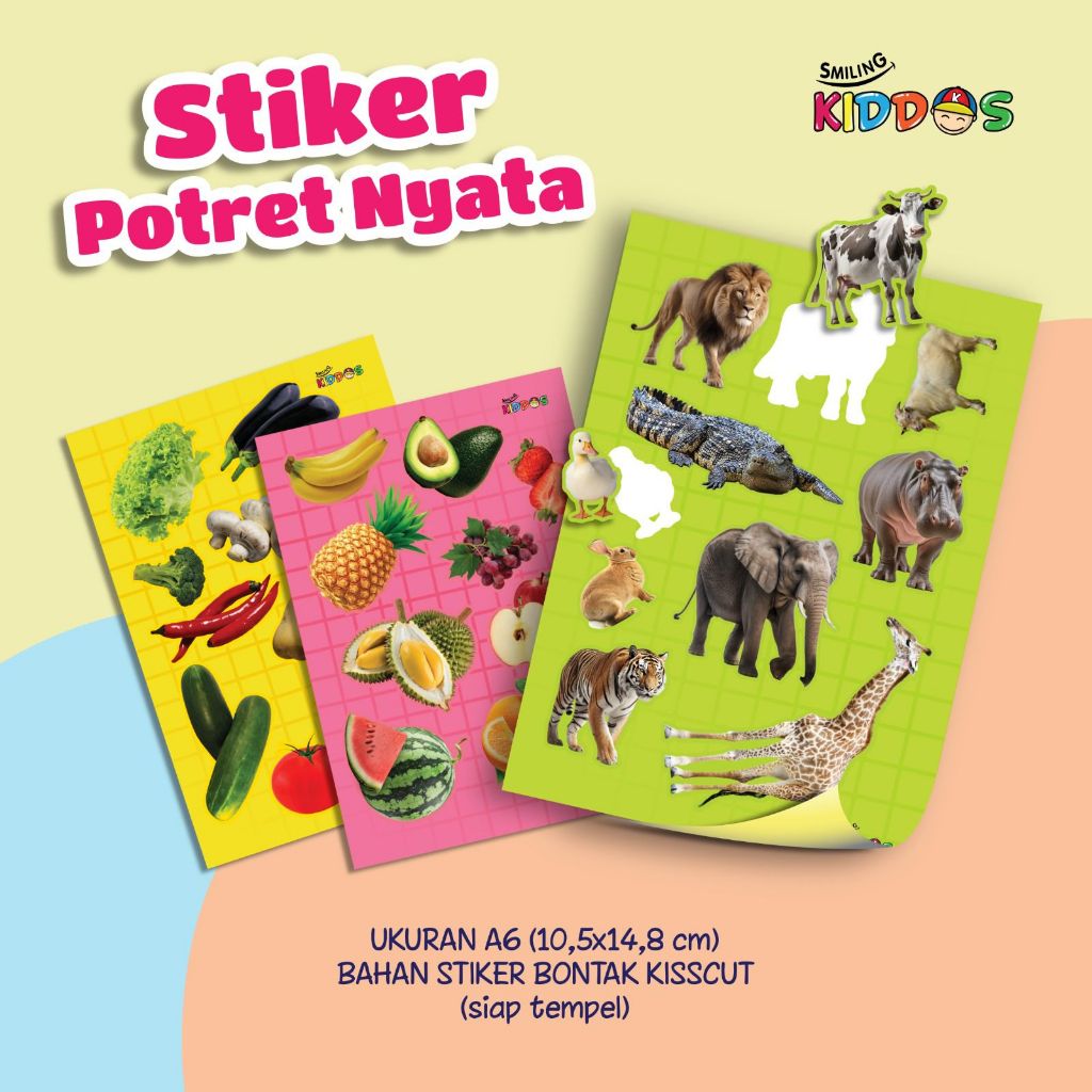 Jual STIKER TEMATIK REAL PICTURE SK UK A6 - Mainan Edukasi Sticker Anak ...