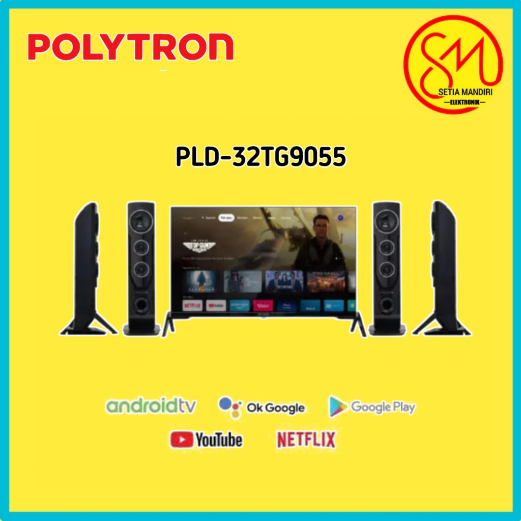 Jual [KARGO] POLYTRON Smart Google TV LED 32 Inch HD Ready + Tower Speaker PLD-32TG9055 | Shopee ...