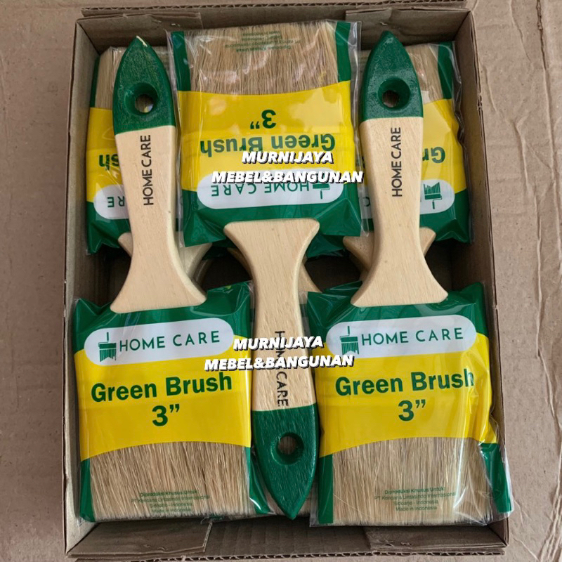 Jual KUAS GREEN BRUSH HOMECARE LENGKAP SEMUA UKURAN UNTUK CAT TEMBOK ...