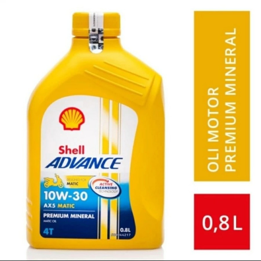 Jual Oli Shell Advance AX5 / AX 5 MATIC SCOOTER 10W30 / 10W-30 Jaso MB ...