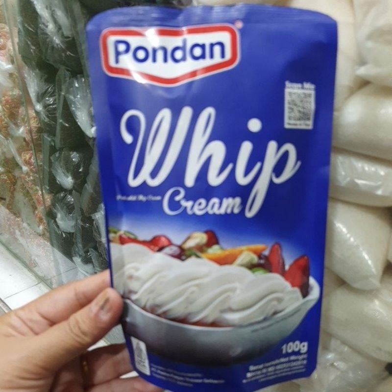 Jual Whip cream Pondan 100g | Shopee Indonesia
