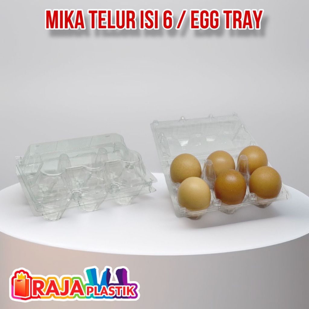 Jual Mika Telur Isi 6 dan 10 / Plastik Mika Telur isi 6 dan 10 | Shopee ...
