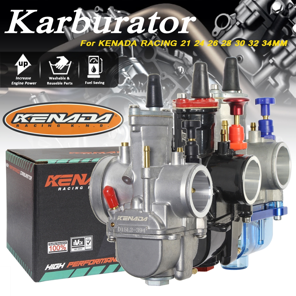 Jual KENADA RACING Karburator Karbu PWK 21 24 26 28 30 32 34 35 36 38 40 42mm BLUE BLACK/hitam ...