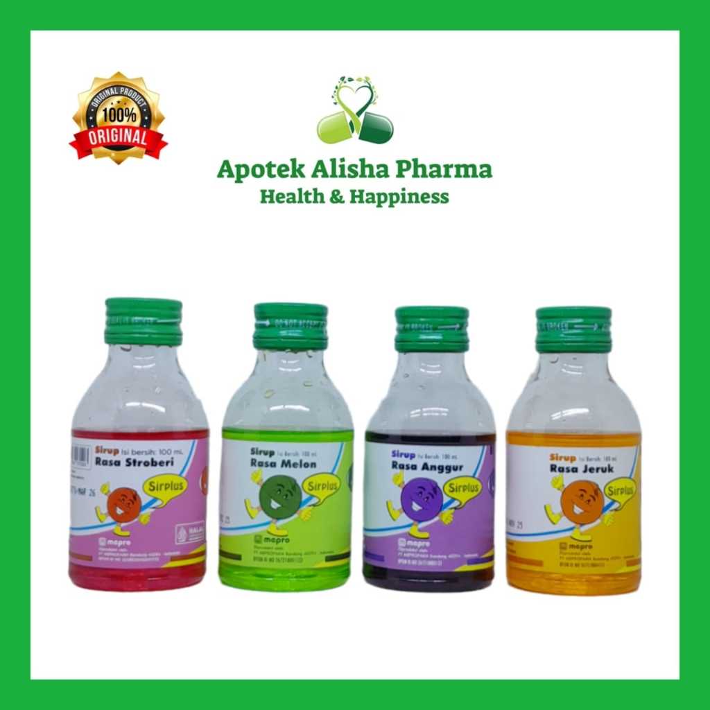 Jual Sirplus Sirup 100ml Pemanis / Perasa / Pelarut Obat Puyer Anak ...