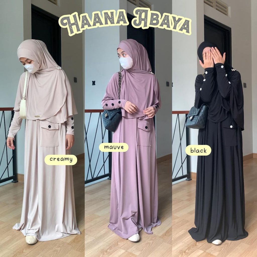 Jual HAANA ABAYA BY ARUNAOUTFIT | Shopee Indonesia