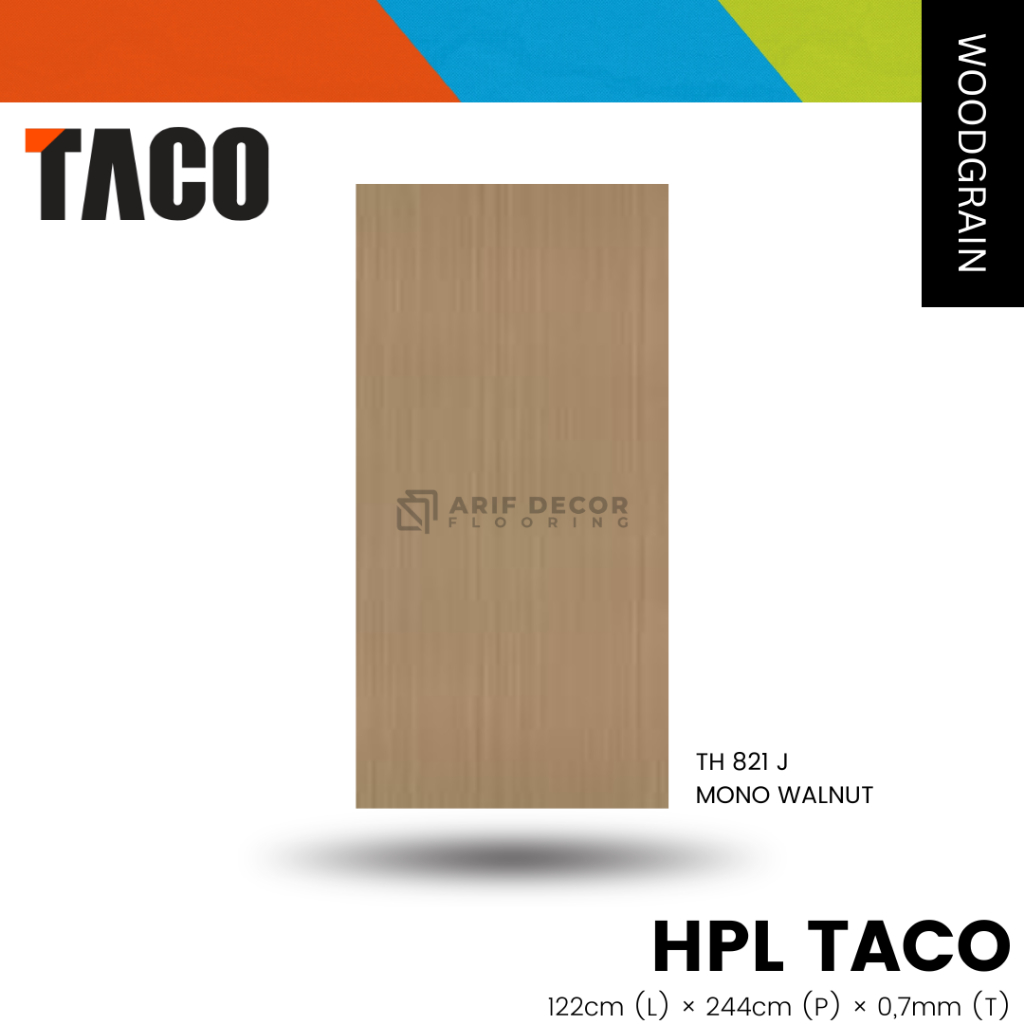 Jual TACO HPL TH 821 J MONO WALNUT | Shopee Indonesia