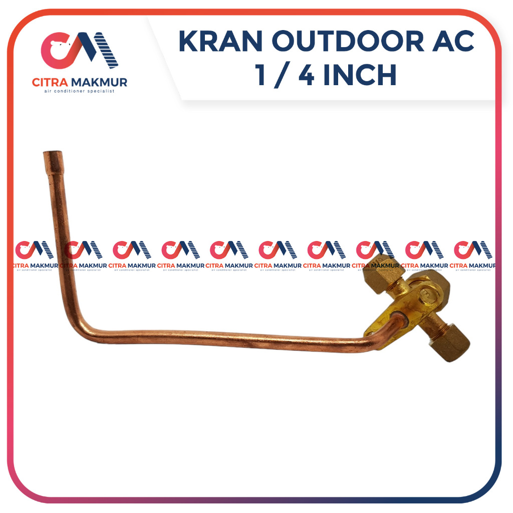 Jual Kran Outdoor 1/4 inci 1/2 1 Pk Air Conditioner AC Valve Pipa Keran ...