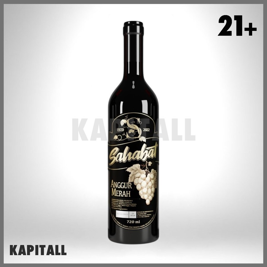 Jual ANGGUR MERAH SAHABAT BLACK LABEL 550ml | Shopee Indonesia