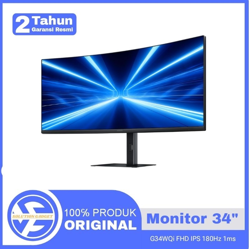 Jual Xiaomi G34WQi 34" FHD IPS 180Hz 1ms Gaming Monitor | Shopee Indonesia