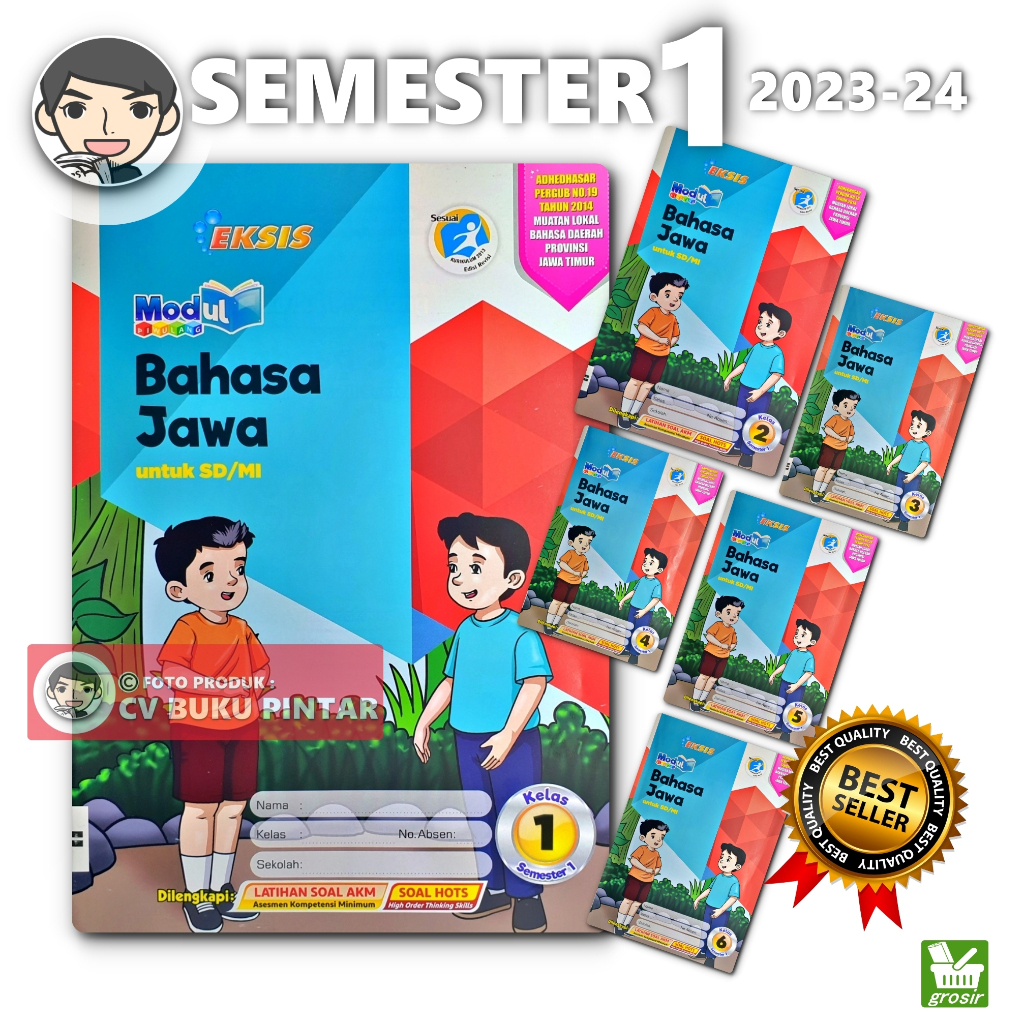Jual LKS BAHASA JAWA SD KELAS 1 2 3 4 5 6 K13 | EKSIS | Shopee Indonesia