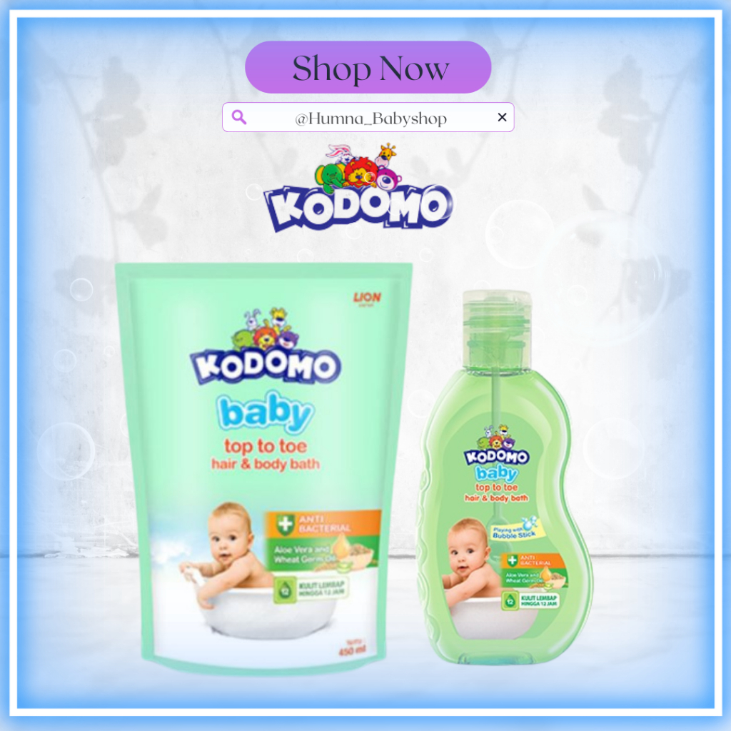 Jual Kodomo Baby Top to Toe Hair and Body Bath 450 ml | Shopee Indonesia