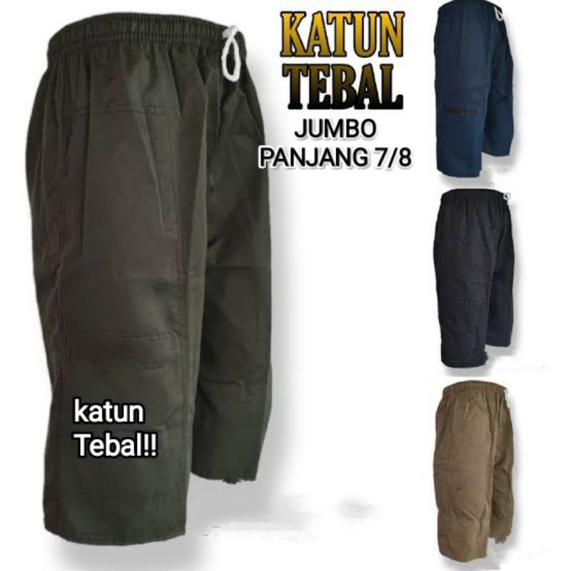 Jual Celana Kolor Pria Jumbo 7/8 Celana kolor katun Jumbo /celana di ...