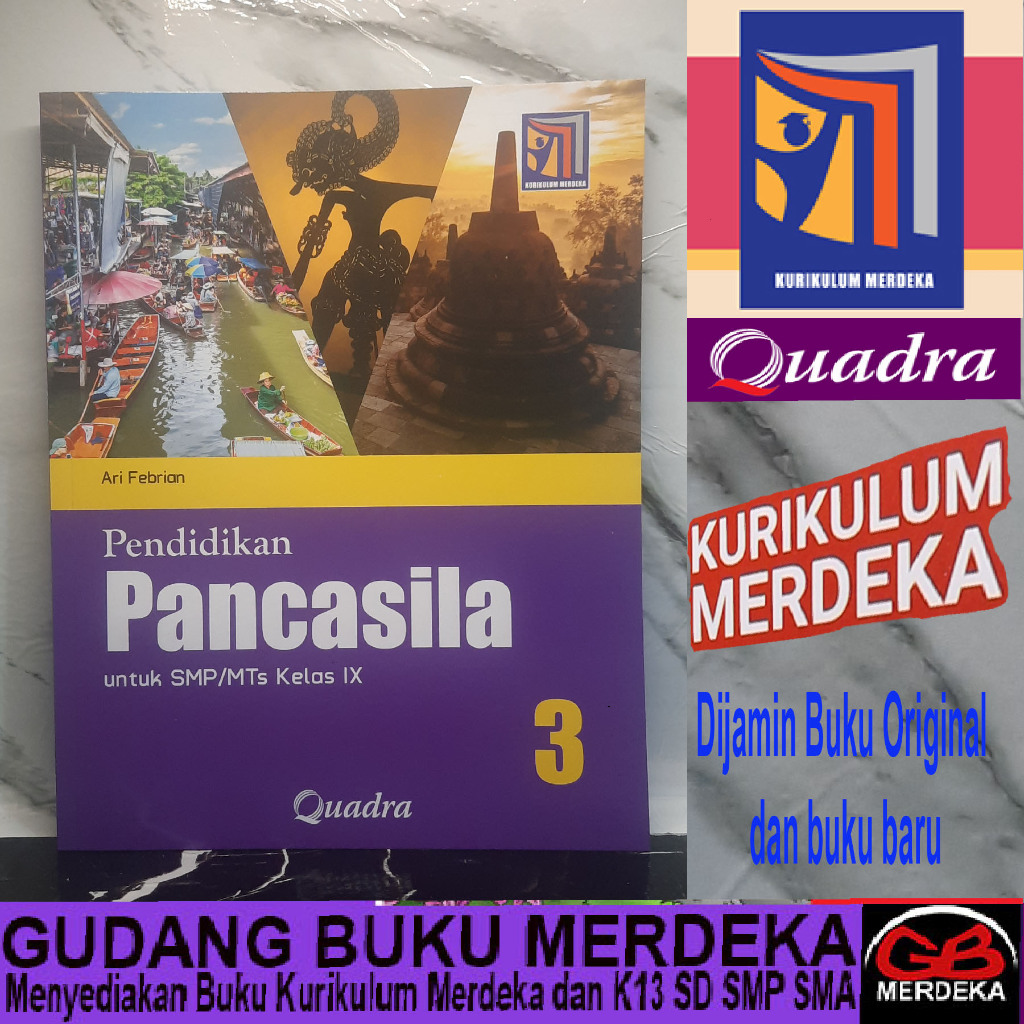 Jual Pendidikan Pancasila Kelas 9/IX SMP/MTs Kurikulum Merdeka Penerbit ...