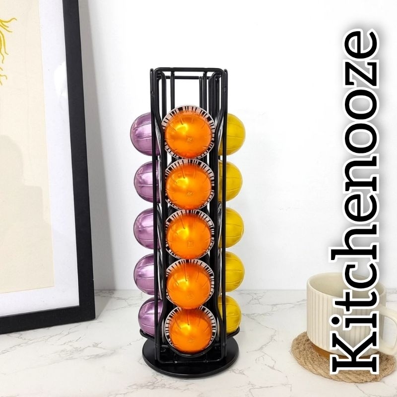 Jual VERTUO NESPRESSO Capsule Rack Holder Storage | 360 Rotating ...