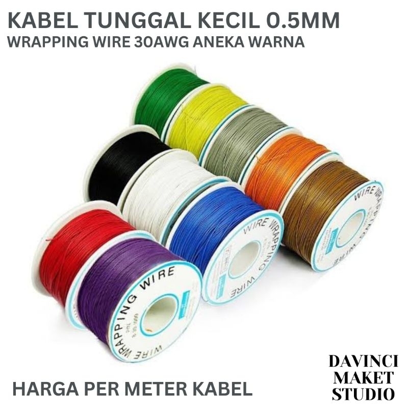 Jual Meter Kabel Kecil 0.5mm Engkel Tunggal Permeter - Cable Jumper ...