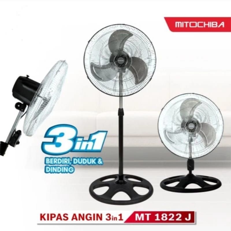 Jual KIPAS ANGIN MITOCHIBA 3 IN I MT-1822J 18 INCH BESI (3 FUNGSI) | Shopee Indonesia