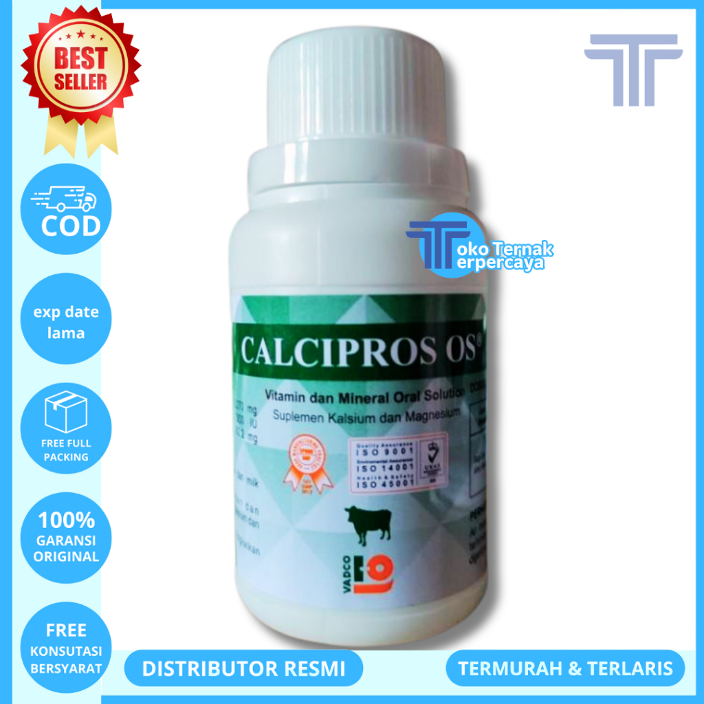Jual CALCIPROS OS 100ML VADCO - Obat Sapi Kambing Ambruk Lumpuh Pincang ...