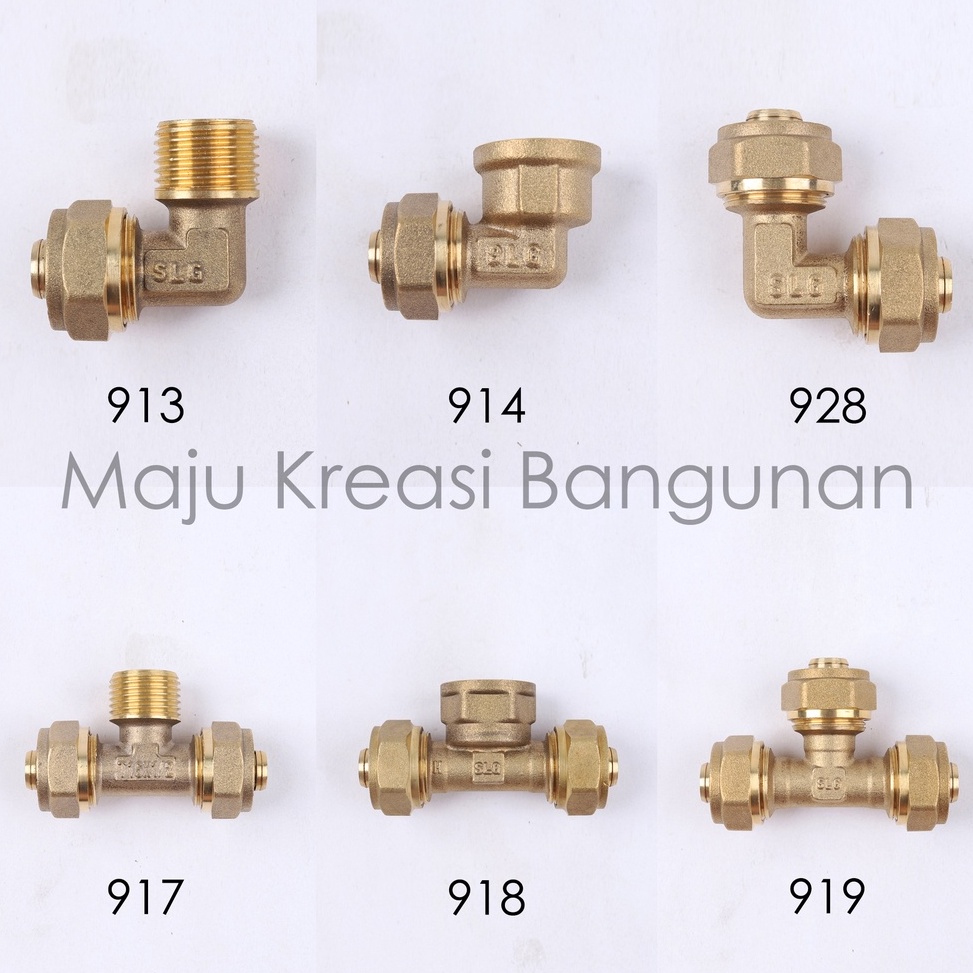 Jual Sambungan Air Panas Soligen Kuningan Tee Sok Shock Nepel Sock Drat Luar Dalam Selang Knee ...