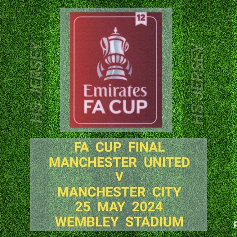 Jual Set patch M YU FINAL FA CUP 2024 | Printing | Shopee Indonesia