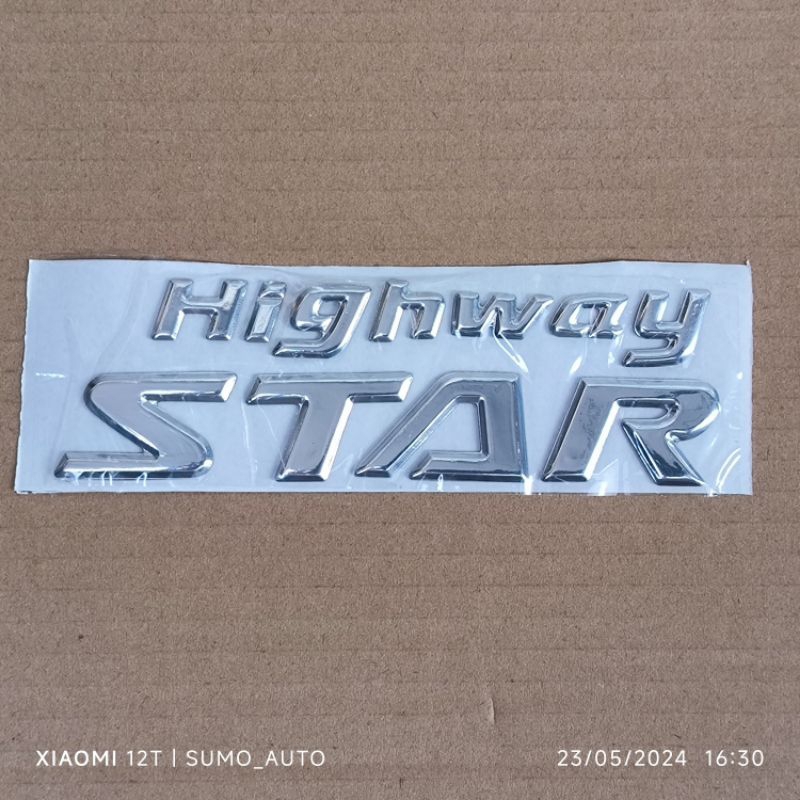 Jual stiker emblem HIGHWAY STAR nissan serena nissan grand livina ...