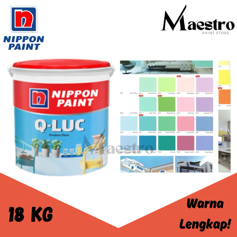 Jual Cat Tembok NIPPON QLUC 18Kg Putih/ Brilliant White/ Request Warna ...
