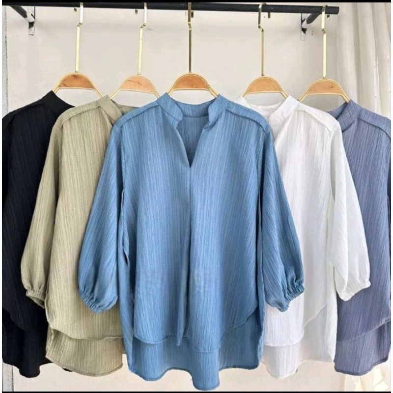 Jual LIVIA BLOUSE WANITA REKOMENDED // outer baby blouse // blouse ...