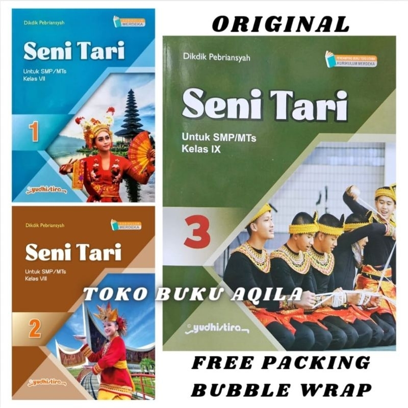 Jual Buku Seni Tari Kelas 7 8 9 / 1 2 3 SMP Kurikulum Merdeka Yudhistira ORI | Shopee Indonesia