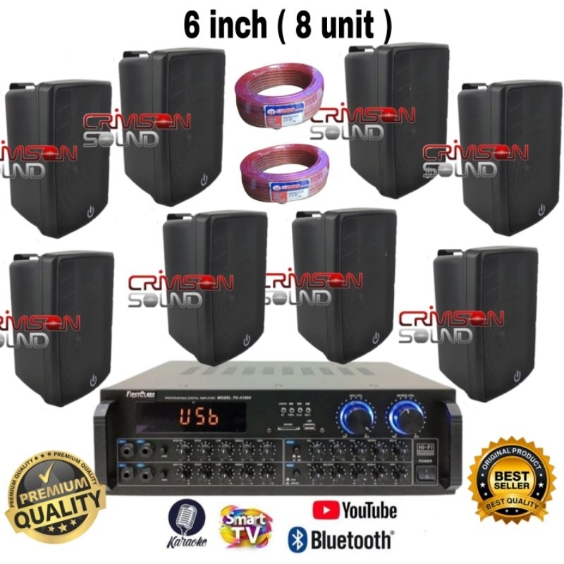 Jual Paket Sound System Cafe dan Restoran speaker Crimson 6 inch ( isi ...