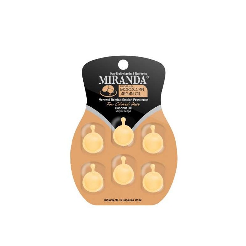 Jual Miranda Hair Vitamin Coconut Blister Isi 6 pcs | Shopee Indonesia