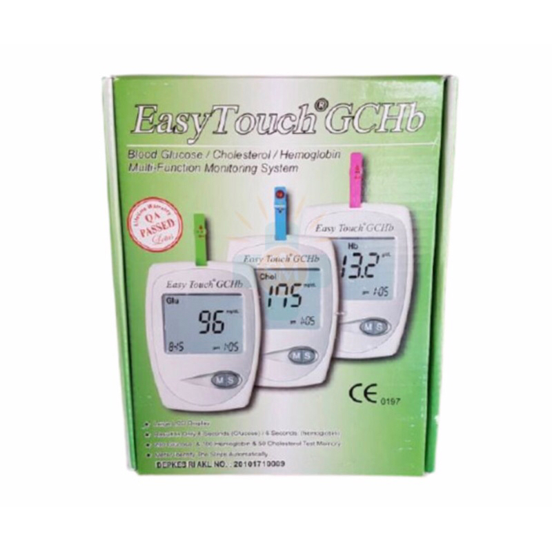 Jual Easytouch GCHB Glukosa Kolestrol Hemoglobin Easytouch | Shopee ...