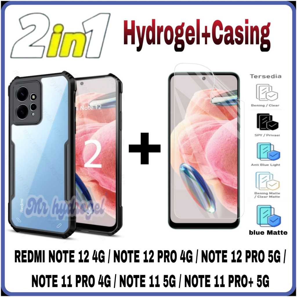 Jual PAKET 2 IN 1 AntiGores Hydrogel + CASING FUSION XUNDD HP FOR REDMI ...