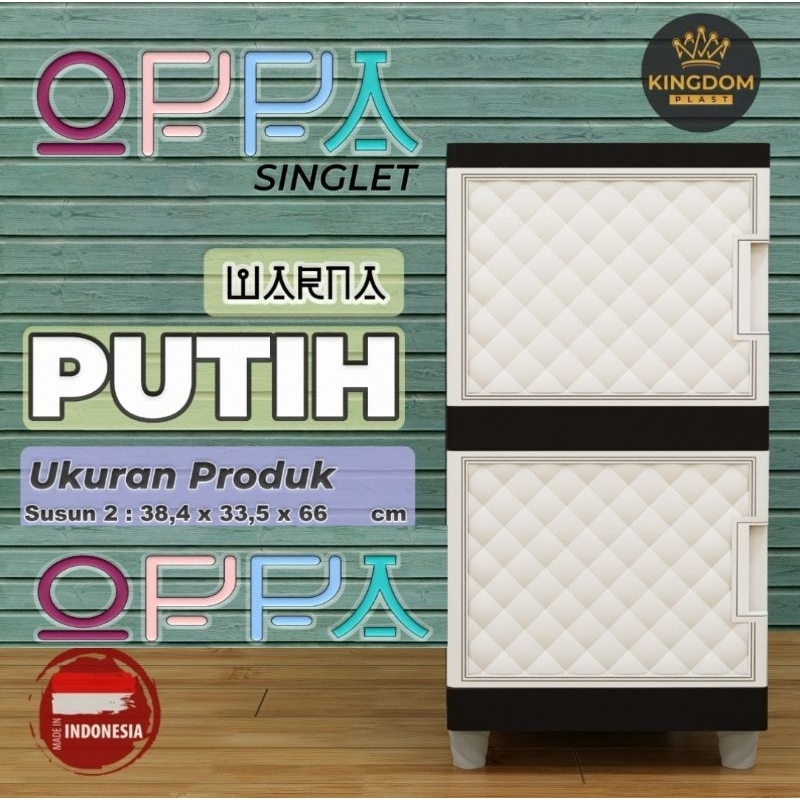 Jual [NANDOS] Lemari Plastik Lemari Pakaian Minimalis Snap box Fit/Lemari kabinet knock down ...