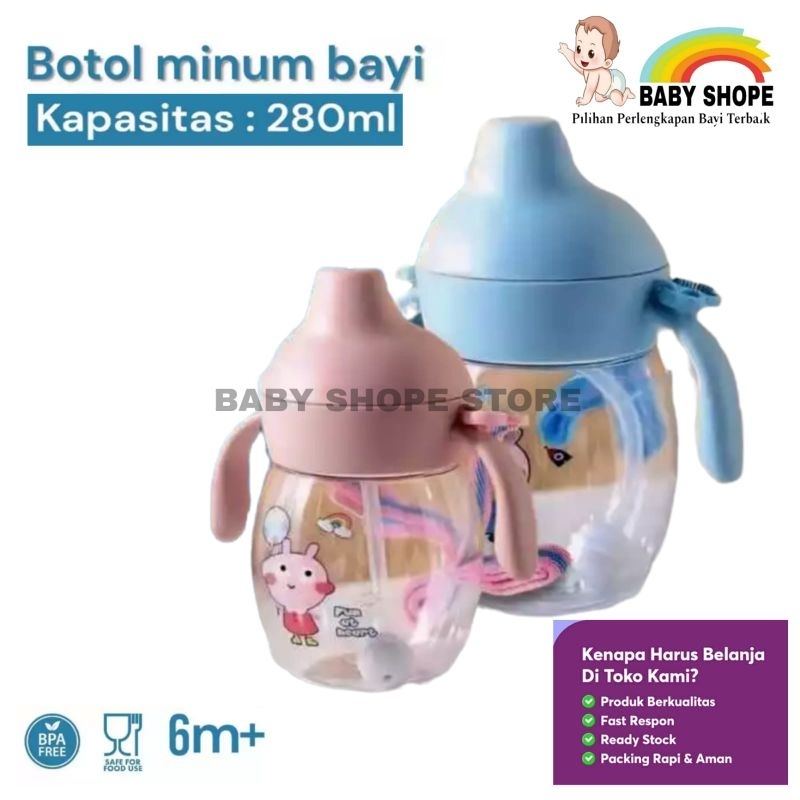 Jual Botol Minum Anak Balita - Botol Susu Anak Bayi Karakter Free Tali ...