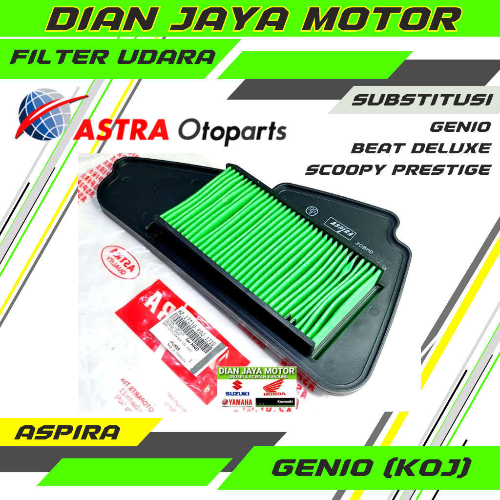 Jual Filter Udara KOJ Original Astra Aspira Honda Beat F1 ESP 2020 ...